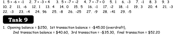 8C2MAT24: Integers Answers | MHOL